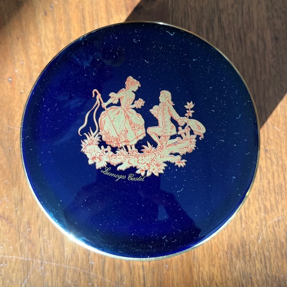 Limoges | Art | Limoges Midnight Blue And Gold Ceramic Music Box Claire ...